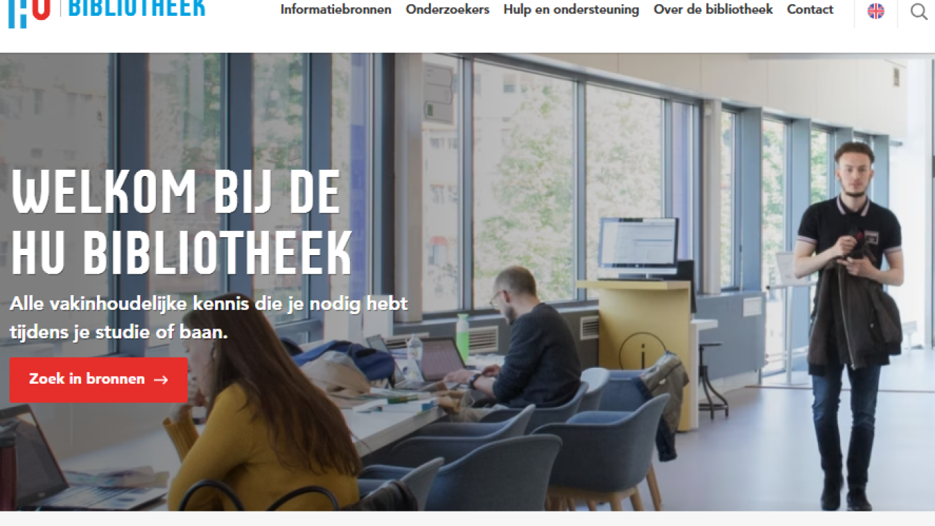Welcome to our renewed library website! – HU Bibliotheek